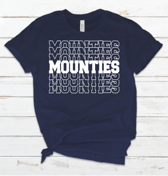 Mounties Mascot Screen Print Transfer – Sassy Screen Prints & More