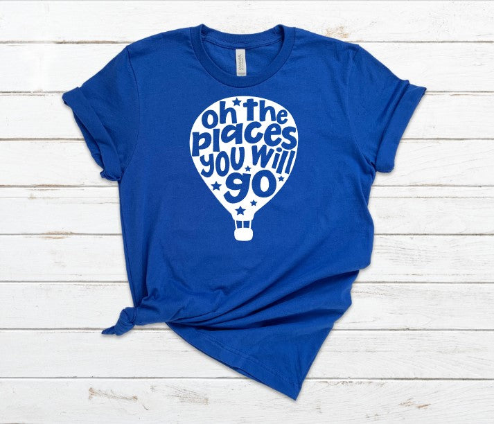 Oh The Places You'll Go Hot Air Balloon Read Across America Screen Pri ...