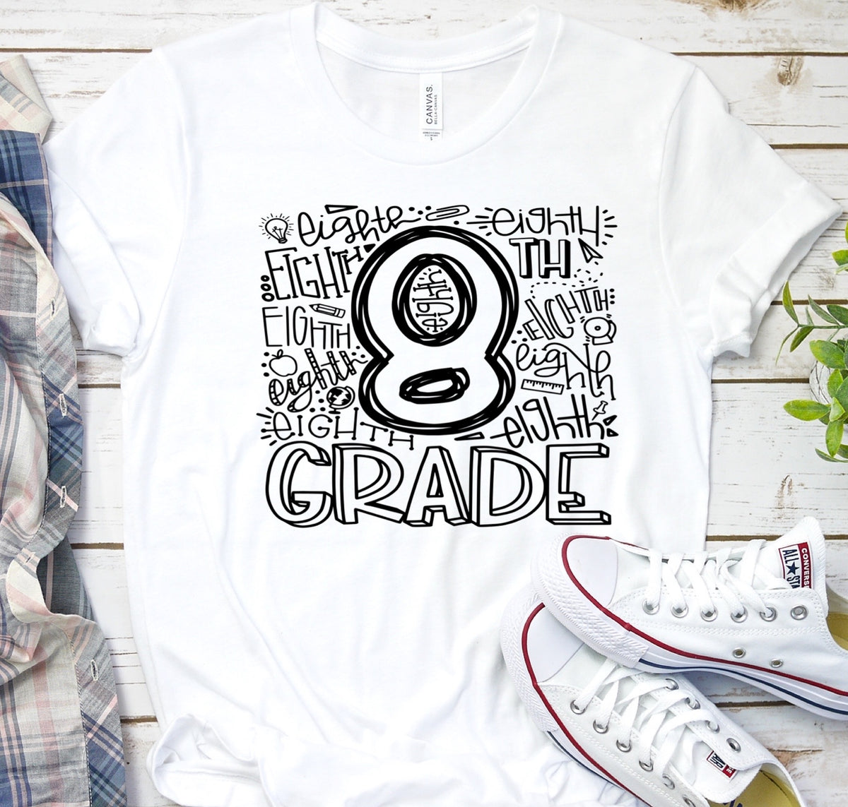 Eighth Grade Typography Screen Print Transfer – Sassy Screen Prints & More